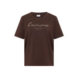Cecil T-Shirt Damen Gr&ouml;&szlig;e S braun / hellbraun / grau