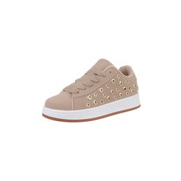 Ital-Design Sneaker Damen Gr&ouml;&szlig;e 37 hellbraun