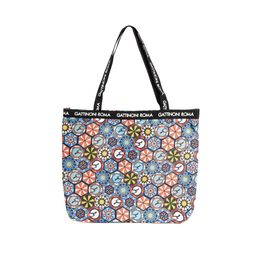 Gattinoni Shopper Damen Gr&ouml;&szlig;e One Size blau / gelb / lachs / schwarz