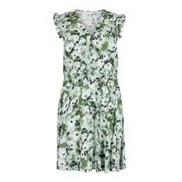 Apricot Floral Crepe Mini Dress ' ' Damen Gr&ouml;&szlig;e 36 gr&uuml;n Winterkleid