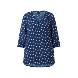 Ulla Popken Tunika Damen Gr&ouml;&szlig;e XXXL/4XL blau / dunkelblau