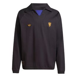 adidas originals Sweatshirt 'Manchester United Terrace Icons' Herren Gr&ouml;&szlig;e XXL goldgelb / schwarz