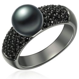 Valero Pearls Ring Damen Gr&ouml;&szlig;e 54 dunkelblau / dunkelgrau / schwarz