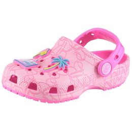 Crocs M&auml;dchen Clog &raquo;Toddlers' Barbie Classic Clog&laquo; Barbie Clog, Hausschuh mit Herzchen 24