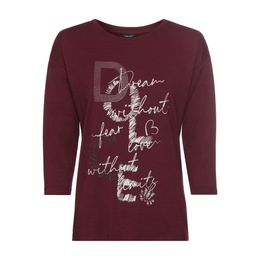 Laura Scott Shirt Damen Gr&ouml;&szlig;e XXXL grau / bordeaux / silber
