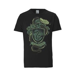 logoshirt T-Shirt 'Harry Potter - Slytherin' Damen Gr&ouml;&szlig;e L schwarz