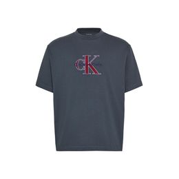 Calvin Klein Jeans T-Shirt Herren Gr&ouml;&szlig;e XS navy / rauchblau / pastellblau / weinrot