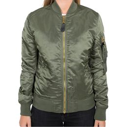 Alpha Industries &Uuml;bergangsjacke 'MA-1 VF LW' Damen Gr&ouml;&szlig;e XS gr&uuml;n