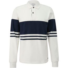 s.Oliver Herren s.Oliver Sweatshirt, mit Polokragen, Regular Fit L