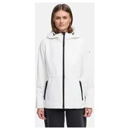 Outdoorjacke Marikoo "Katzilein", Damen, Gr. S, sanftes wei&szlig;, Obermaterial: 100% Polyester; Futter: 100% Polyester; Wattierung: 100% Polyester; &Auml;rmelfutter: 100% Polyester, Jacken Outdoorjacke, Leichte &Uuml;bergangsjacke mit Kapuze und Kordelzug
