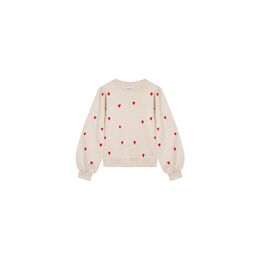 Fabienne Chapot Sweatshirt Damen Gr&ouml;&szlig;e L beige / rot