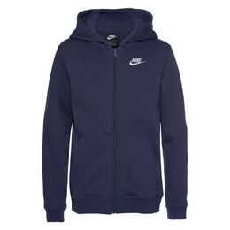 Nike Sportswear Sweatjacke Jungen Gr&ouml;&szlig;e 138/147 navy / wei&szlig;