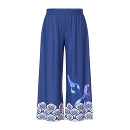 Ulla Popken Hose Damen Gr&ouml;&szlig;e 50/52 indigo / aqua / dunkelblau / helllila