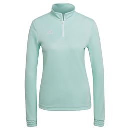 adidas Performance Sportsweatshirt 'Entrada 22' Damen Gr&ouml;&szlig;e XS hellblau / wei&szlig;