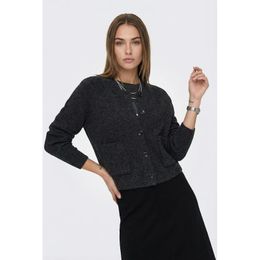 Only Damen Only Strickjacke &raquo;ONLPIEMONTE L/S CARDIGAN KNT NOOS&laquo; Materialmix, regular fit grau L