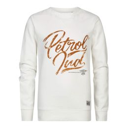PETROL INDUSTRIES Sweatshirt 'Wheaton' Jungen Gr&ouml;&szlig;e 128 safran / wei&szlig;