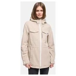 Outdoorjacke Marikoo "Sohaa", Damen, Gr. M, light taupe, Obermaterial: 100% Polyester; Kapuze: 62% Polyester, 33% Baumwolle, 5% Elasthan; Wattierung: 100% Polyester; &Auml;rmelfutter: 100% Polyester, Jacken Outdoorjacke, Leichte Outdoorjacke mit Kapuze und Kordelzug