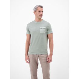 Lerros Herren Lerros T-Shirt &raquo;T-Shirt mit O-Neck und Brusttasche&laquo; XXL