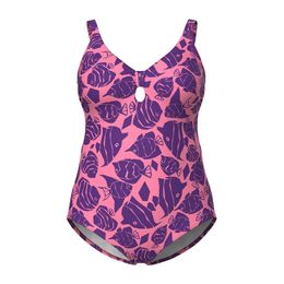 Ulla Popken Badeanzug Damen Gr&ouml;&szlig;e XXL lila / fuchsia