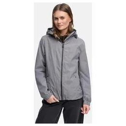Outdoorjacke Marikoo "Yoshikoo", Damen, Gr. L, grau, Obermaterial: 100% Polyester; Futter: 100% Polyester; Wattierung: 100% Polyester; &Auml;rmelfutter: 100% Polyester, Jacken Outdoorjacke, Sportliche Funktionsjacke mit Kapuze und hochschlie&szlig;endem Kragen