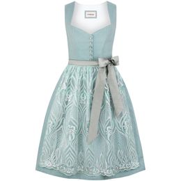 Stockerpoint Dirndl Damen Gr&ouml;&szlig;e 48 t&uuml;rkis / grau