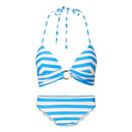 Lingadore Bikini Damen Gr&ouml;&szlig;e L royalblau / wei&szlig;