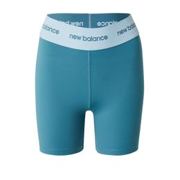 New Balance Sportshorts 'Sleek 5' Damen Gr&ouml;&szlig;e S cyanblau / hellblau