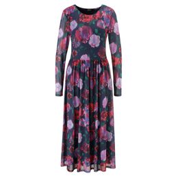Aniston Selected Kleid Damen Gr&ouml;&szlig;e 46 dunkelblau / dunkelgr&uuml;n / eosin / rot Winterkleid