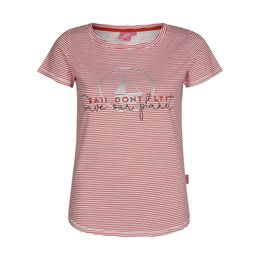 Salzhaut T-Shirt 'Gudrun Ringel' Damen Gr&ouml;&szlig;e XL mandarine / wei&szlig;