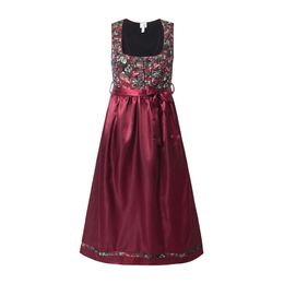Ulla Popken Kleid Damen Gr&ouml;&szlig;e 44 dunkelgr&uuml;n / rosa / bordeaux Winterkleid