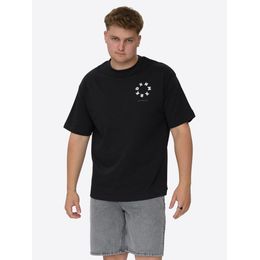 Dxnmxrk T-Shirt 'Galal' Herren Gr&ouml;&szlig;e XL schwarz / wei&szlig;