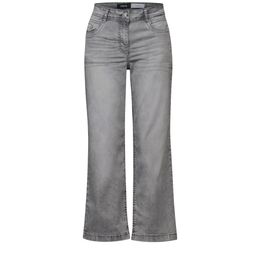 Cecil Wide Leg Jeans Damen Gr&ouml;&szlig;e 25 grau