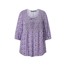 Ulla Popken Tunika Damen Gr&ouml;&szlig;e XL/XXL lavendel / wei&szlig;