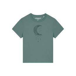 Watapparel T-Shirt 'Mandala Moon' Damen Gr&ouml;&szlig;e S khaki / schwarz