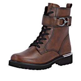 Remonte Schn&uuml;rstiefel 'D8657' Damen Gr&ouml;&szlig;e 38 braun / schwarz / silber Winterschuhe