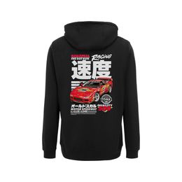Oldskull Sweatshirt 'Asian Flashback Racer Logo Graphic' Herren Gr&ouml;&szlig;e XL rot / schwarz / wei&szlig;