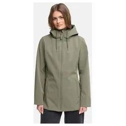 Outdoorjacke Marikoo "Minaa", Damen, Gr. L, dusty olive, Obermaterial: 100% Polyester; Futter: 100% Polyester; Wattierung: 100% Polyester; &Auml;rmelfutter: 100% Polyester, Jacken Outdoorjacke, Sportliche Outdoorjacke mit Kapuze und hochschlie&szlig;enden Kragen