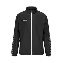 Hummel Sportjacke Jungen Gr&ouml;&szlig;e 128 grau / schwarz / wei&szlig;