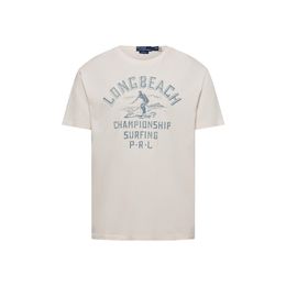 Polo Ralph Lauren T-Shirt 'Surf Ol' Herren Gr&ouml;&szlig;e XL hellbeige / marine