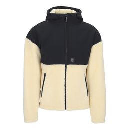 Spitzbub Fleecejacke Herren Gr&ouml;&szlig;e S beige / schwarz