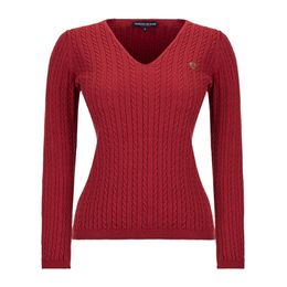Giorgio Di Mare Pullover 'Manon' Damen Gr&ouml;&szlig;e M braun / karminrot