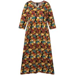Ulla Popken Kleid Damen Gr&ouml;&szlig;e 54/56 bunt Winterkleid
