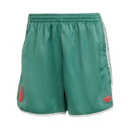 adidas originals Shorts 'Italien' Damen Gr&ouml;&szlig;e 30/32 gr&uuml;n / koralle / wei&szlig;