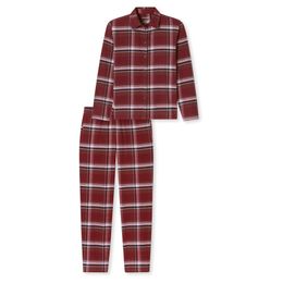 Schiesser Pyjama 'Selected Premium Warming' Damen Gr&ouml;&szlig;e XXXL dunkelrot Winterkleid