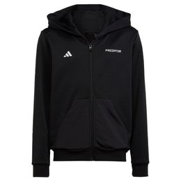 adidas Performance Sportsweatjacke 'Predator ' Jungen Gr&ouml;&szlig;e 128 grau / schwarz / wei&szlig;