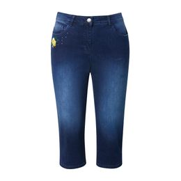 MIAMODA Jeans Damen Gr&ouml;&szlig;e 35/36 blue denim / gelb / gr&uuml;n