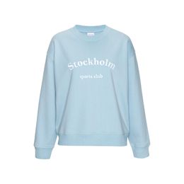 Lascana Sweatshirt Damen Gr&ouml;&szlig;e XS hellblau / wei&szlig;