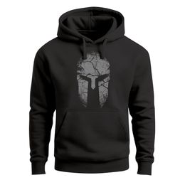 Neverless Sweatshirt 'Sparta Helm' Herren Gr&ouml;&szlig;e S schwarz