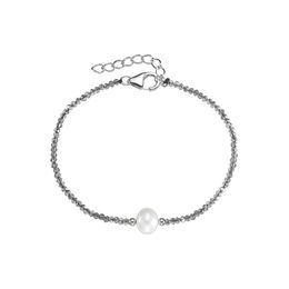 Smart Jewel Armband Damen Gr&ouml;&szlig;e 19 dunkelgrau / silber
