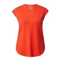 Champion Authentic Athletic Apparel Sportshirt Damen Gr&ouml;&szlig;e L silbergrau / orangerot